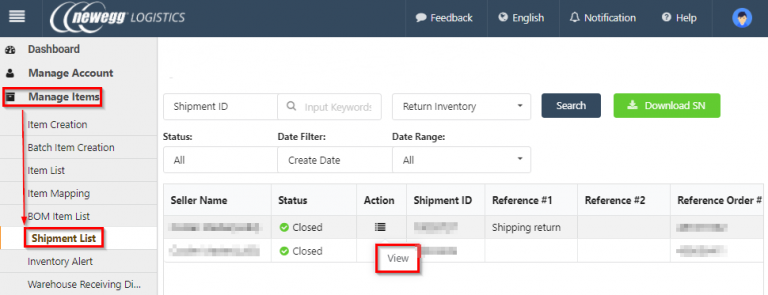 How to Return Inventory - Newegg Logistics Knowledge Base
