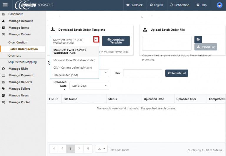 How to create orders - Newegg Logistics Knowledge Base