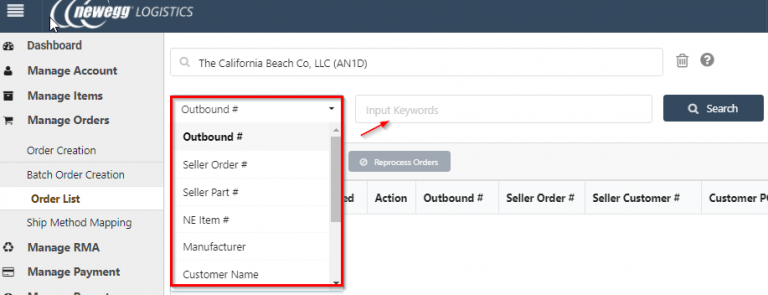 Order List Overview - Newegg Logistics Knowledge Base