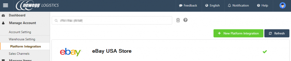 eBay Platform Integration - Newegg Logistics Knowledge Base