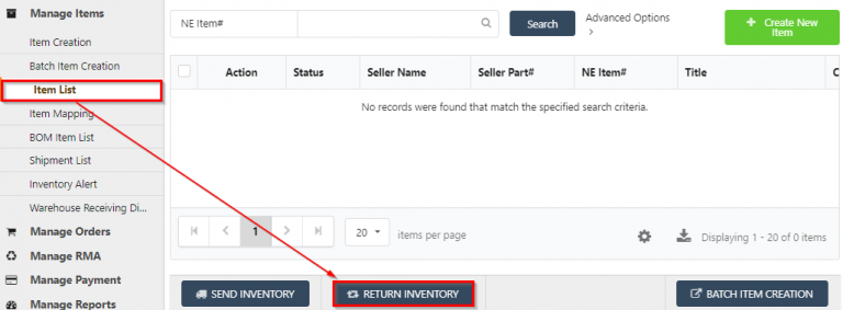 Item List - Newegg Logistics Knowledge Base