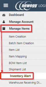 How to use Inventory Alert - Newegg Logistics Knowledge Base
