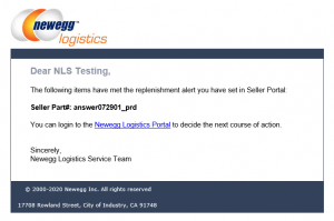 How to use Inventory Alert - Newegg Logistics Knowledge Base