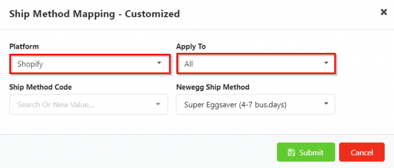 Ship Method Mapping - Newegg Logistics Knowledge Base
