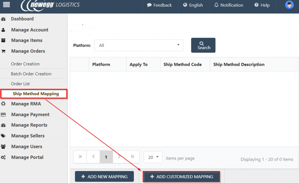 Ship Method Mapping - Newegg Logistics Knowledge Base