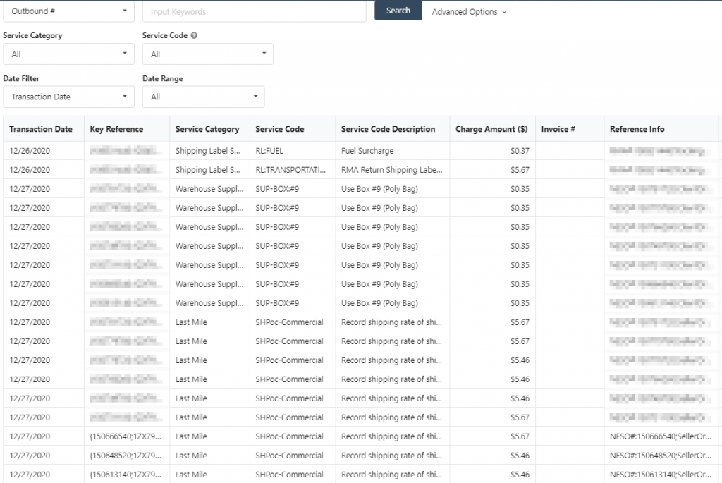 Transaction Detail Query - Newegg Logistics Knowledge Base